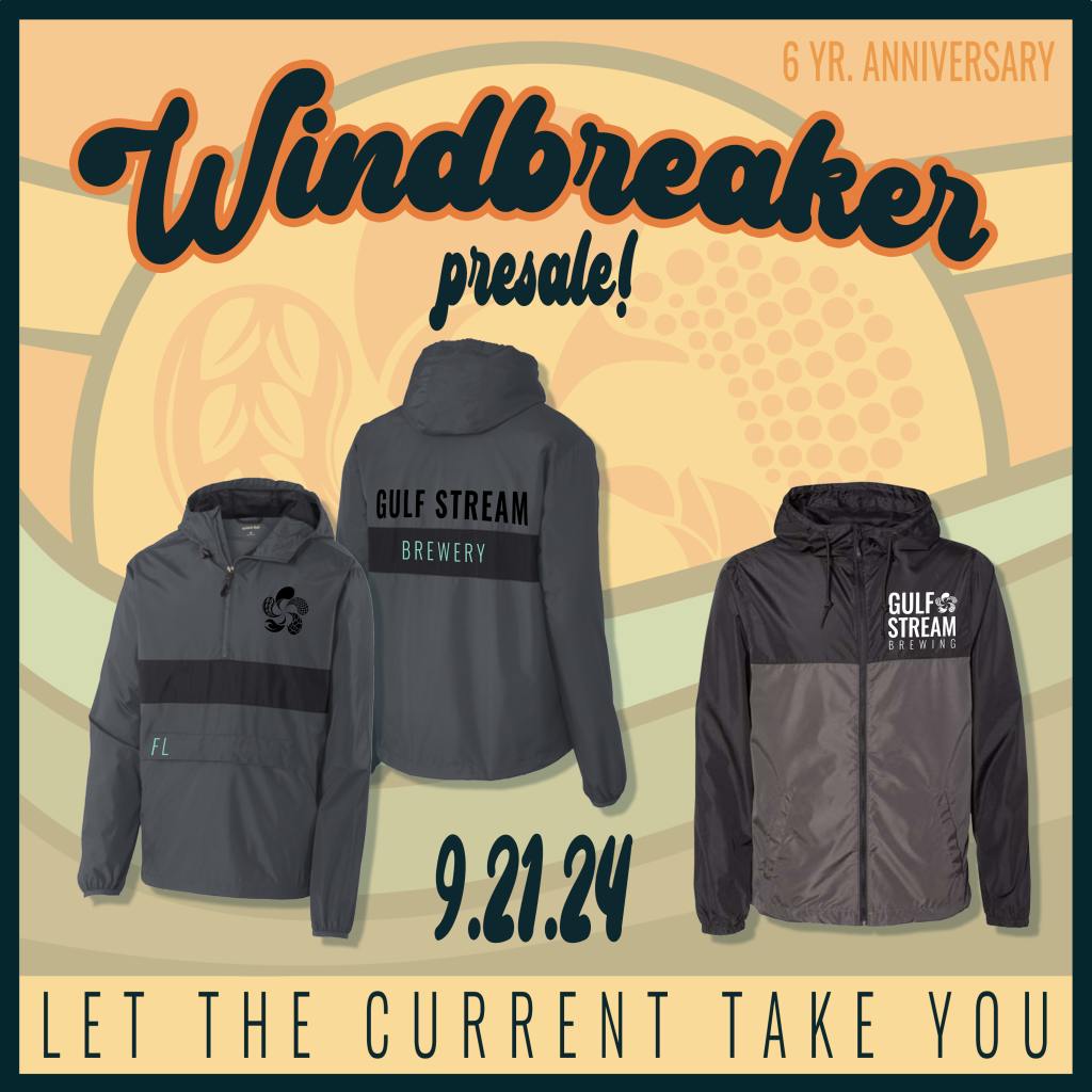 Gulf Stream Windbreaker Presale - Gulf Stream Brewing Company®