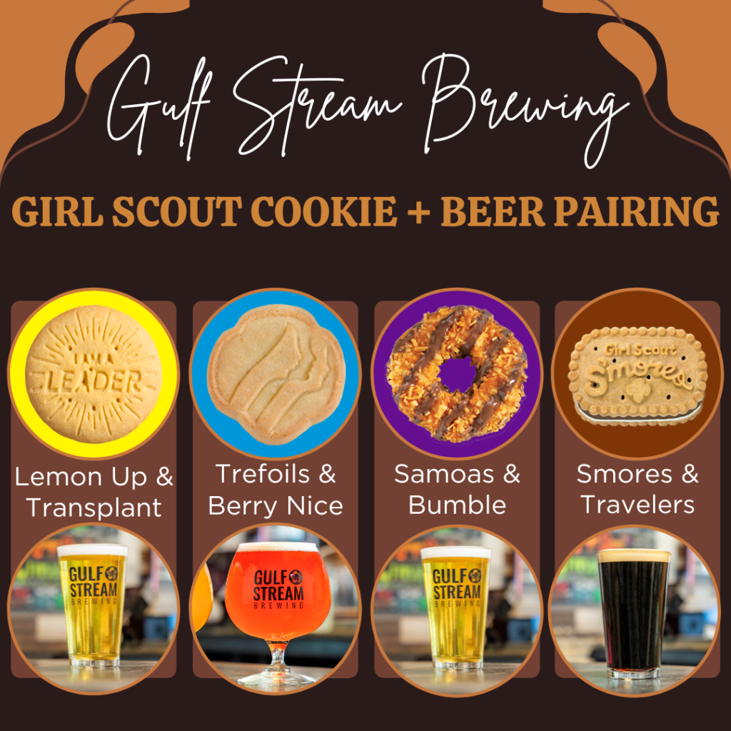 Girl Scout Cookie + Beer Pairing - Gulf Stream Brewing Company®